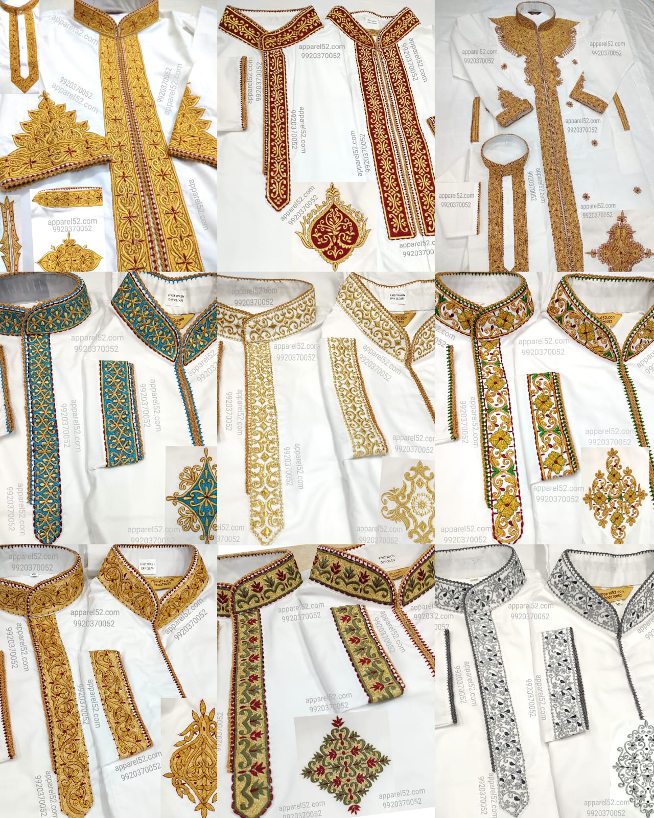 Apparel52 Bohra Clothing, Embroidery Saya-Kurta, Rida Online