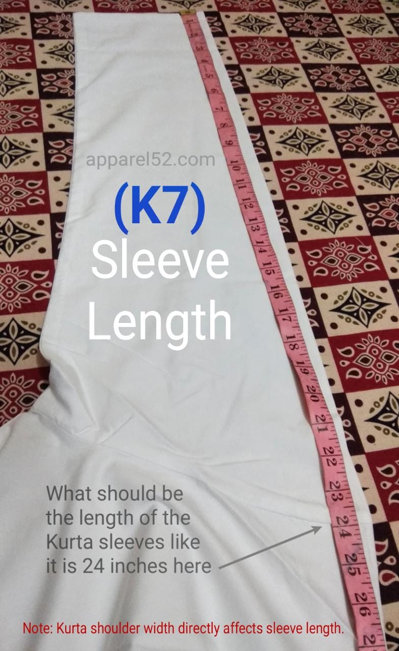 Size Measurement Custom Stitching Saya-Kurta, Rida